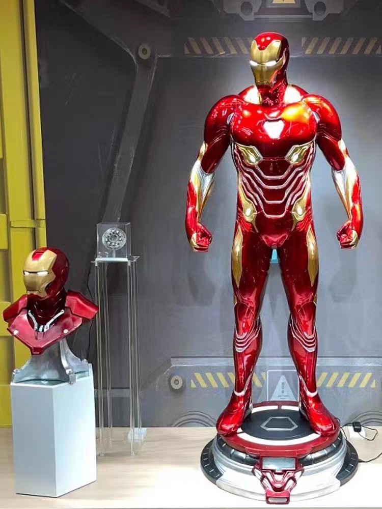 Marvel Iron Man MK50 Full-body Statue, Can Glow, With Base, 1:1 Scale ...